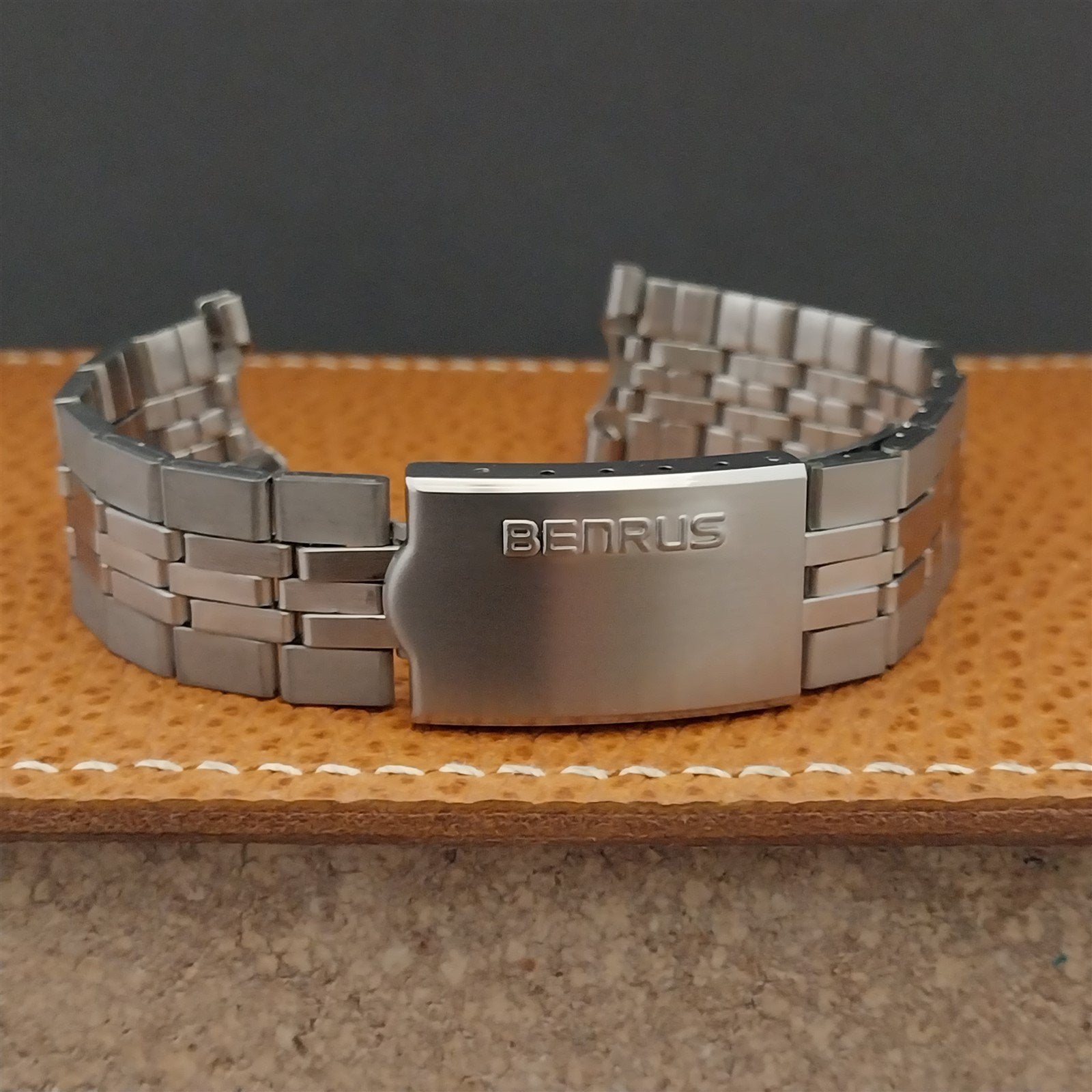 20mm Benrus Stainless Steel Classic Unused nos 1970s Unused Watch Band ...