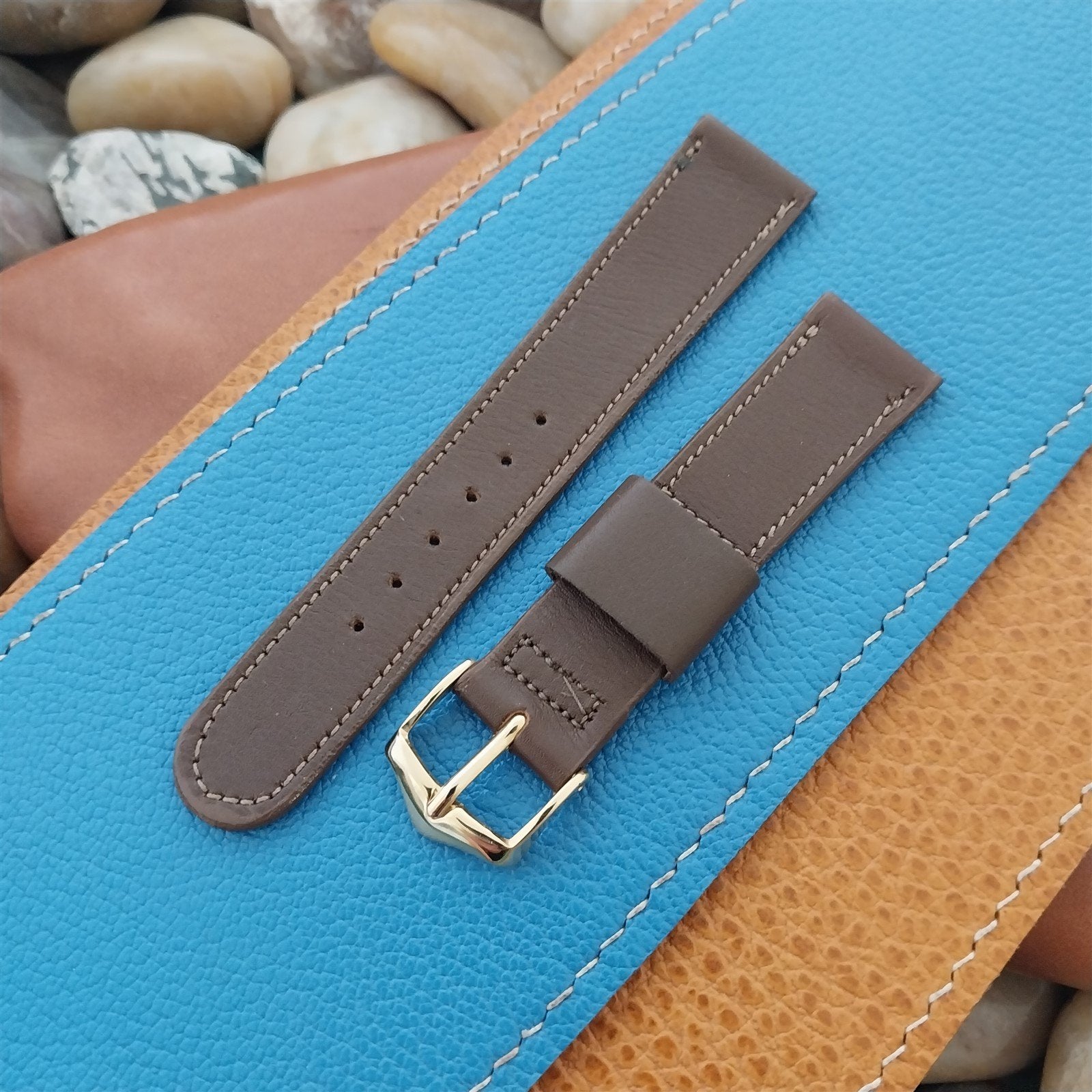 1960s 17mm JB Champion Short Scandia Calf Single-Keeper Vintage Watch ...