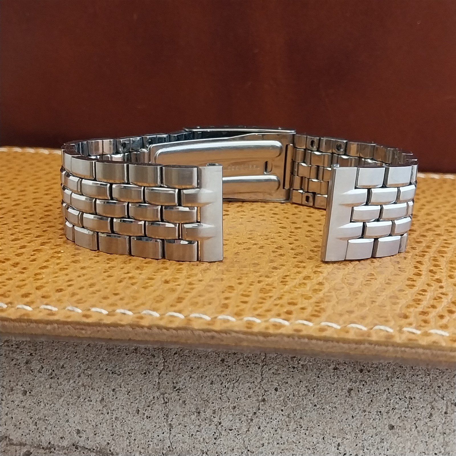 11/16" 17.2mm Kreisler Brick Link Classic Diver nos Vintage Watch Band ...