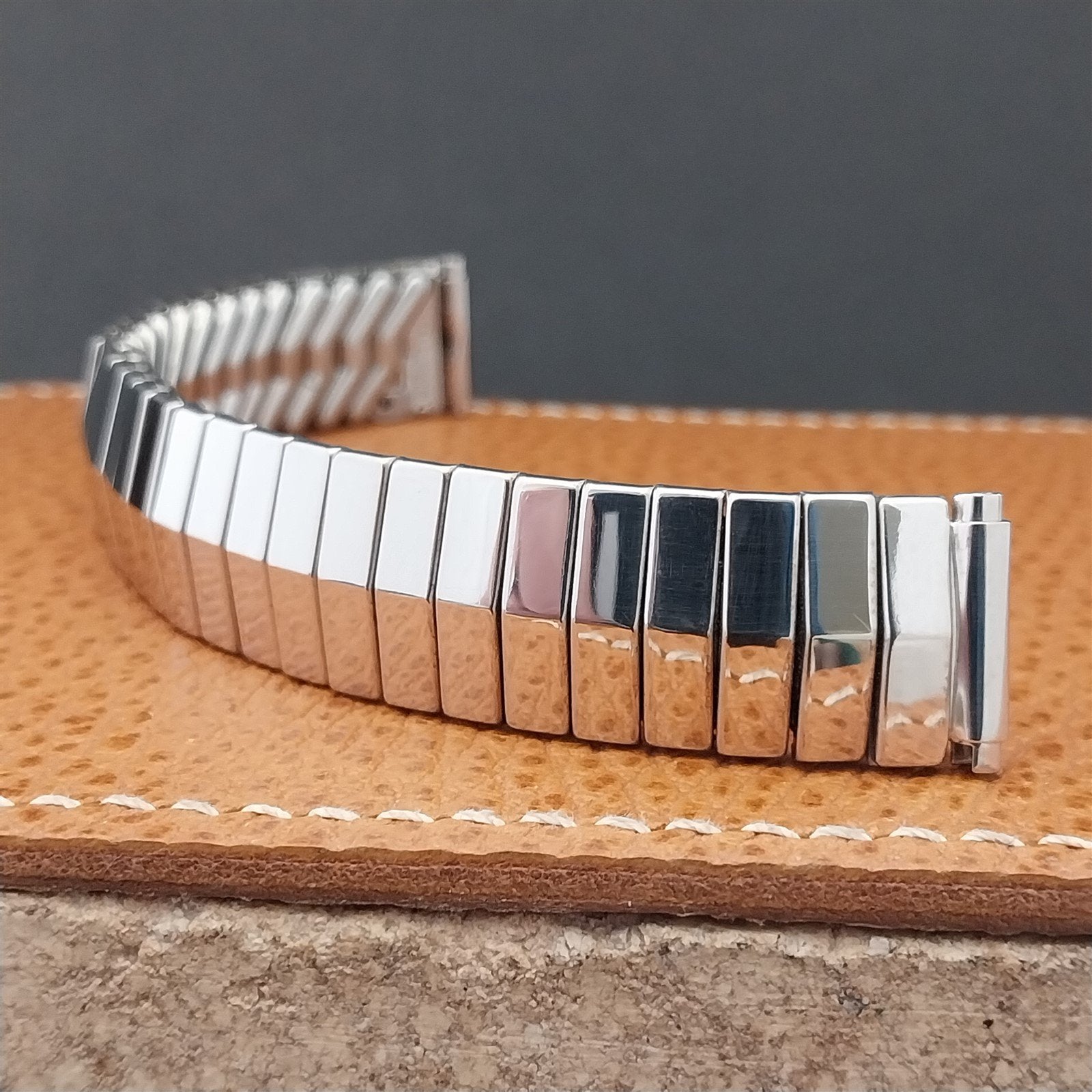 Elgin Stainless Steel Hadley Crusader nos 1950s Vintage Watch Band ...