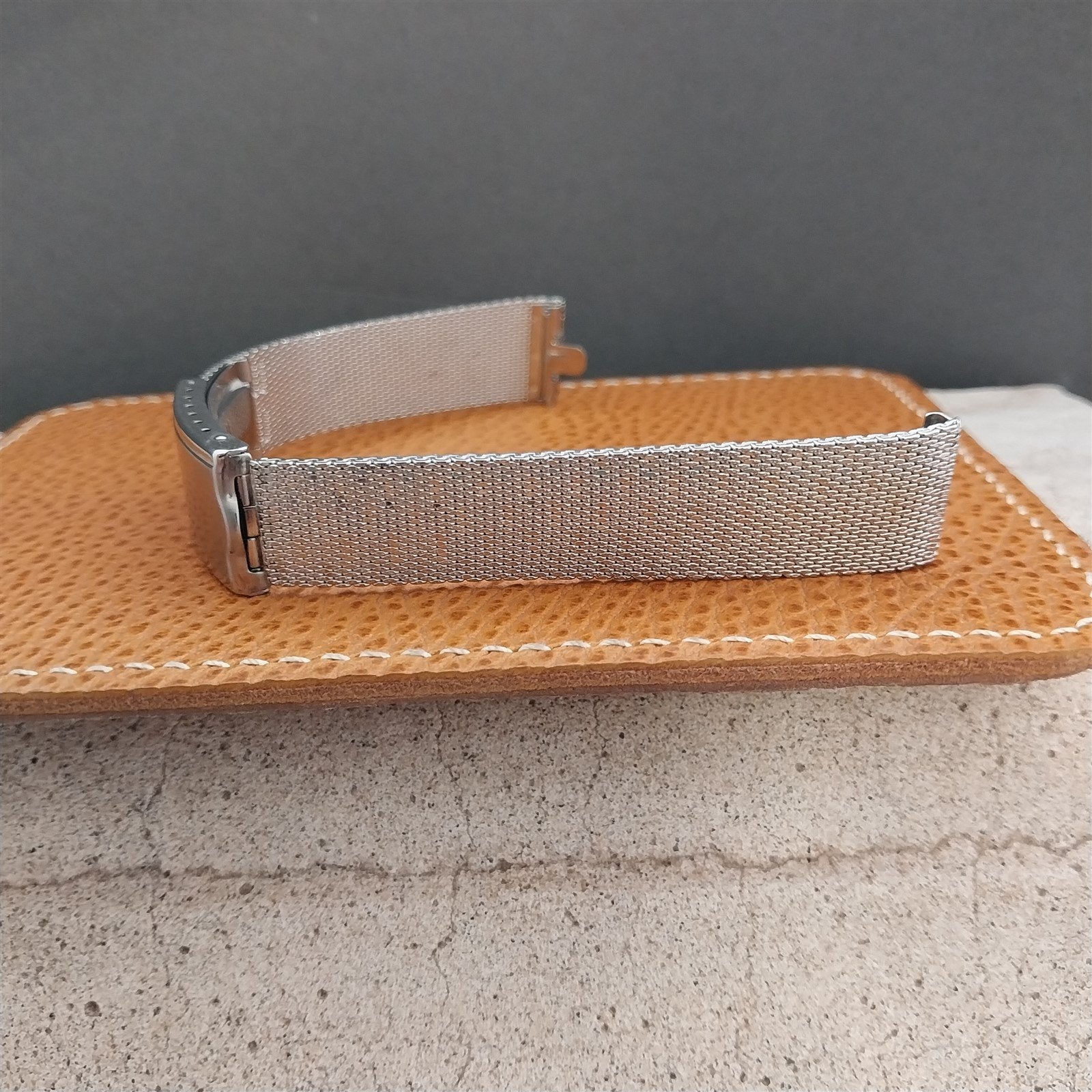 17.2mm Stainless Steel Mesh Kreisler USA nos Unused 1960s Vintage Watc ...
