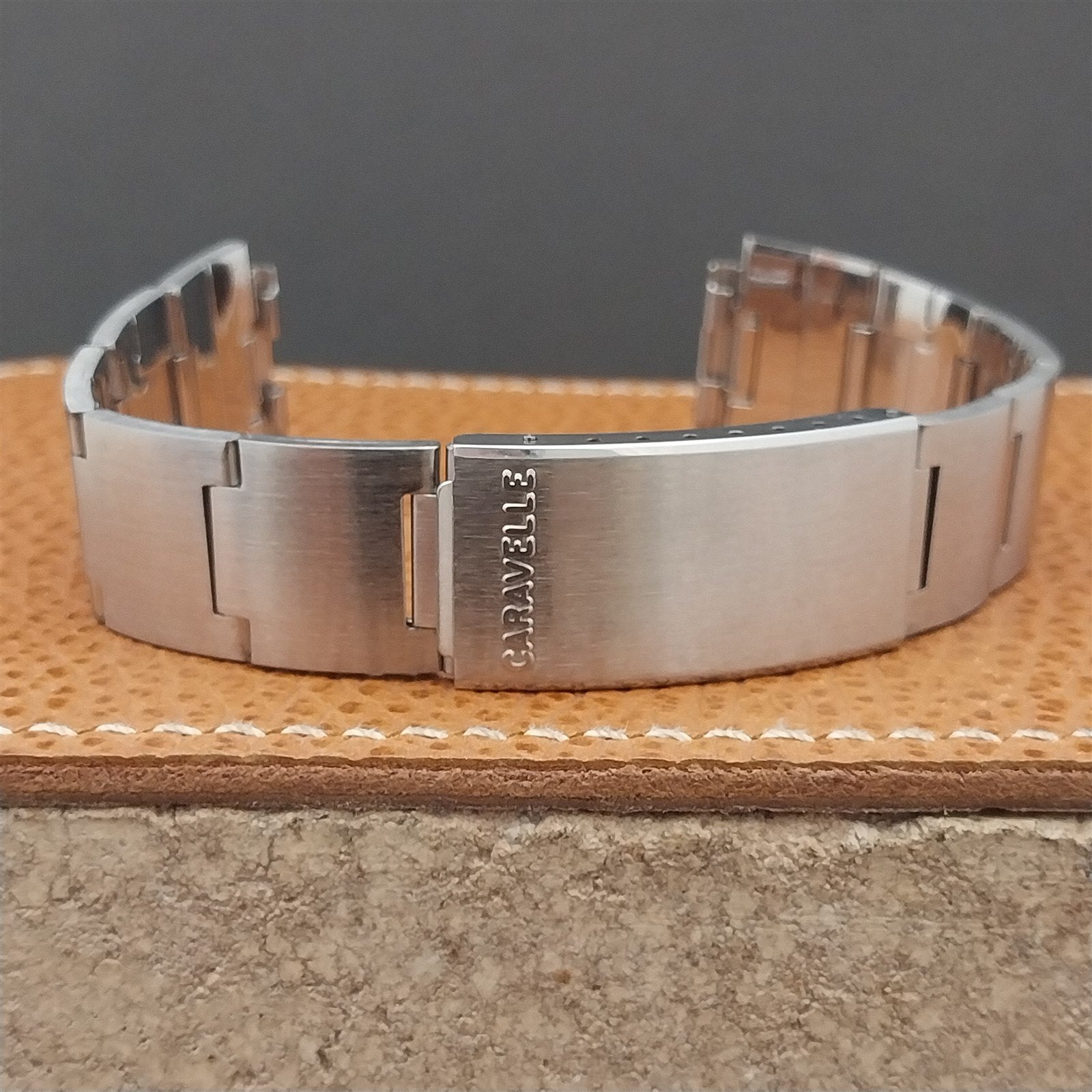 Caravelle 18mm Stelux Stainless Steel nos Flared 1970s Vintage Watch B ...