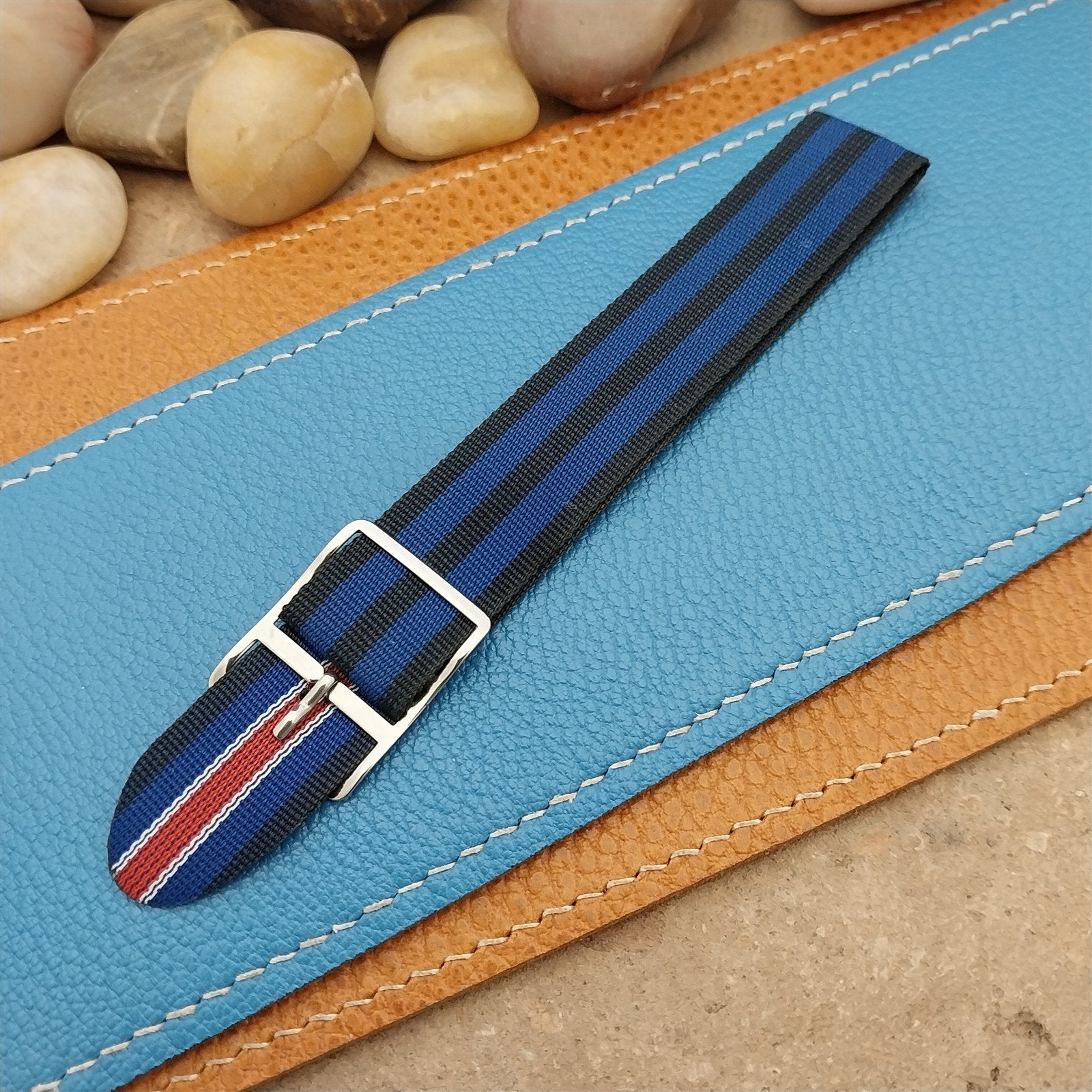 18mm Reversible Nylon Classic Single Pass 1960s Unused Vintage Watch B ...