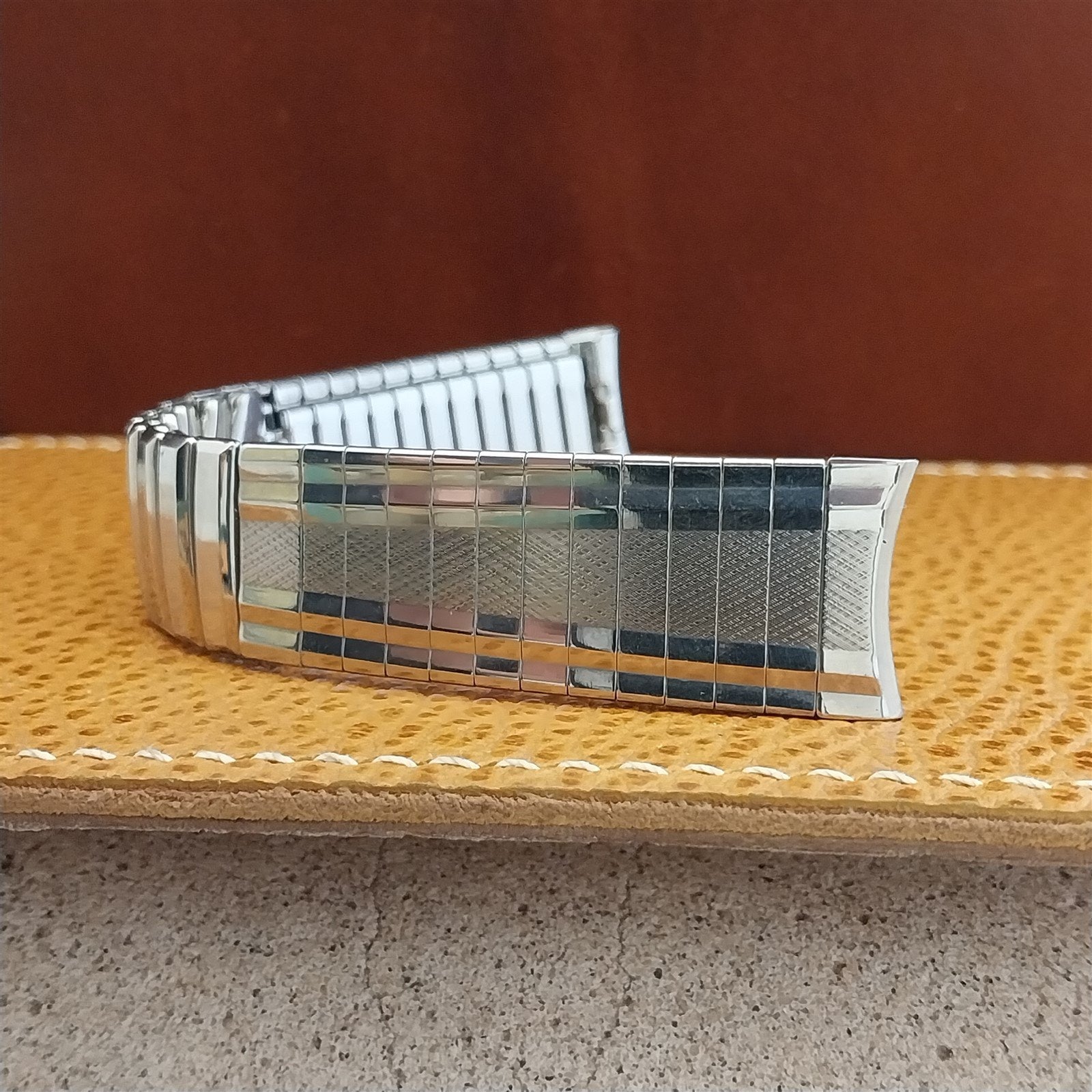17.2mm Stainless Steel Short Expansion Mid-Century nos 1960s Vintage W ...