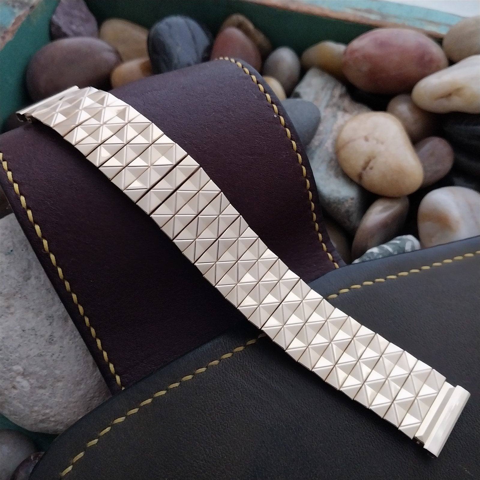 19mm 18mm Wide Gold Filled Expansion Gemex 1950s Unused Vintage Watch ...