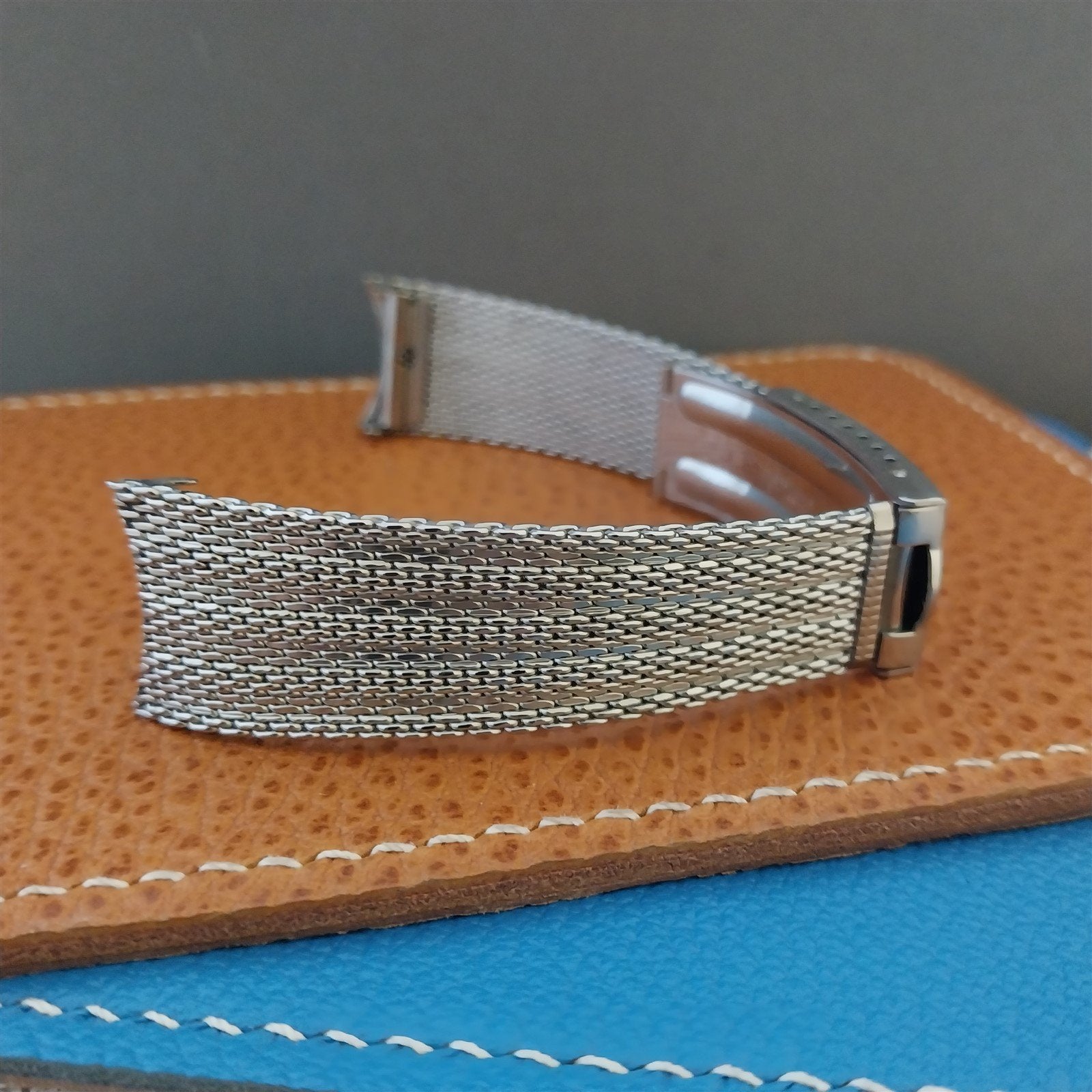Vintage Stainless Steel Mesh 19mm Classic Lenox Unused 1960s Watch Ban ...