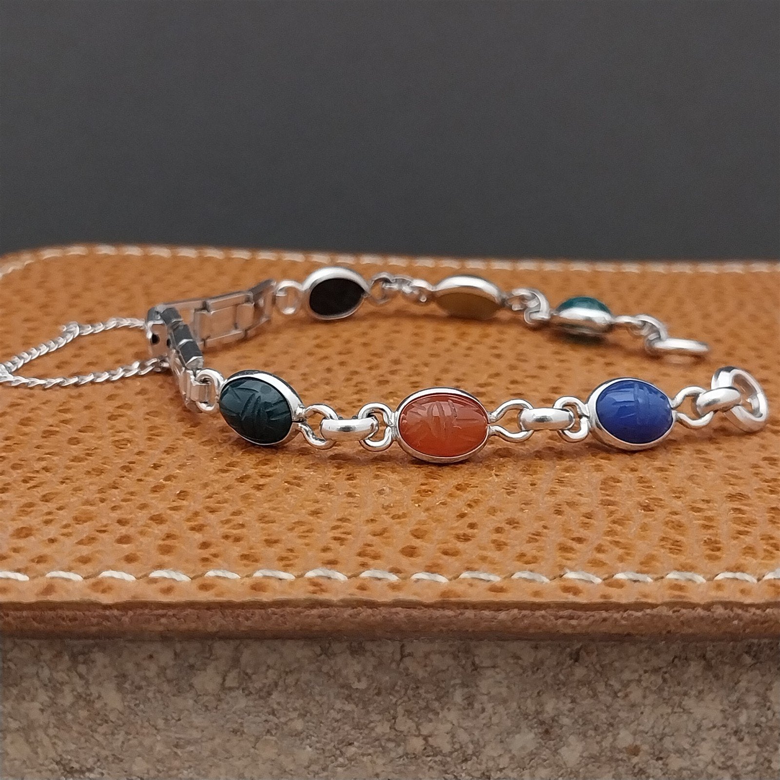 Vintage Hadley Long Ladies Carved Scarabs &Gold-Filled 1960s Cocktail ...