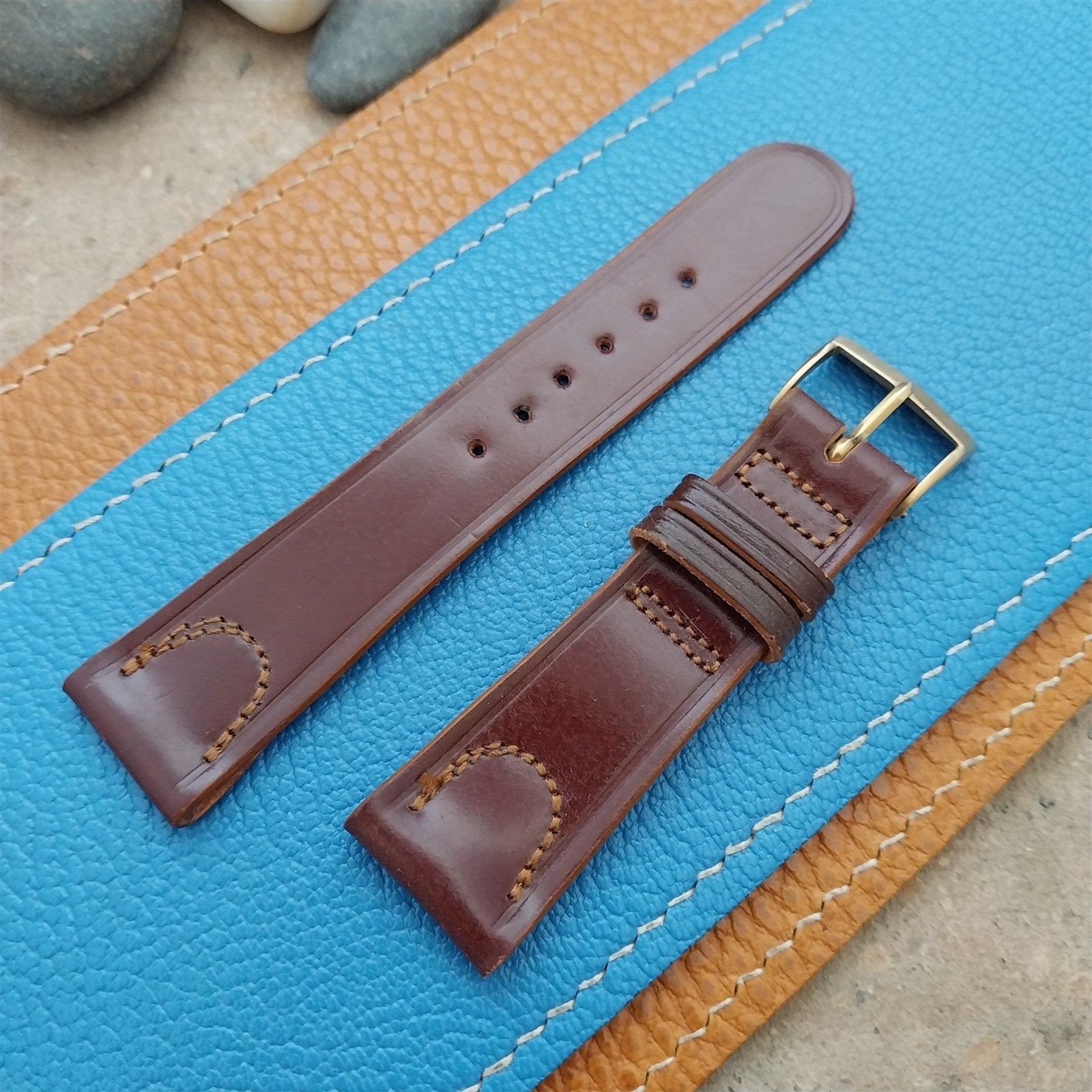 Vintage 19mm Kreisler Tapered Shell Cordovan Short Classic 50s Unused ...