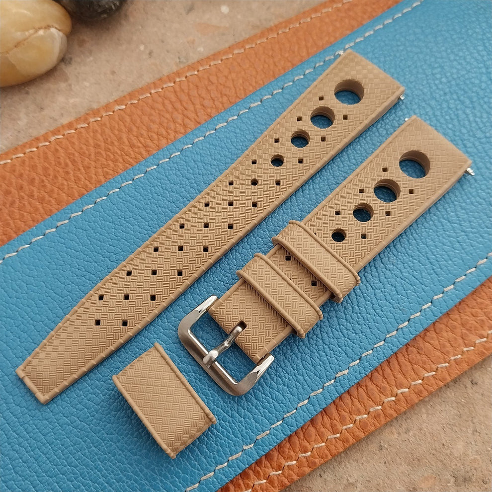 NSA 20mm Skindiver Tropical GT Rally Diver Desert Tan Watch Strap ...