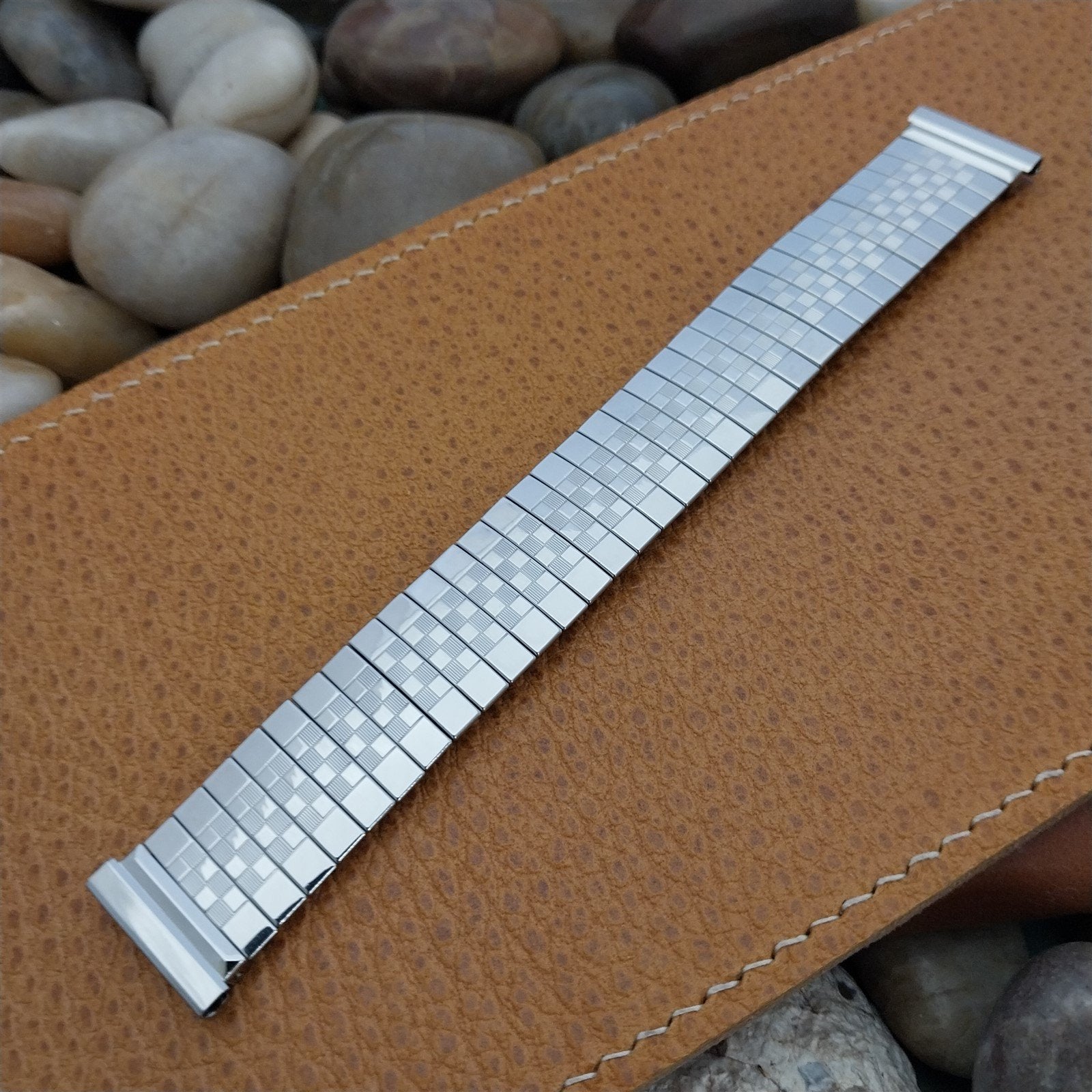 18mm 19mm Wide Stainless Steel Gemex USA Classic nos 1950s Vintage Wat ...