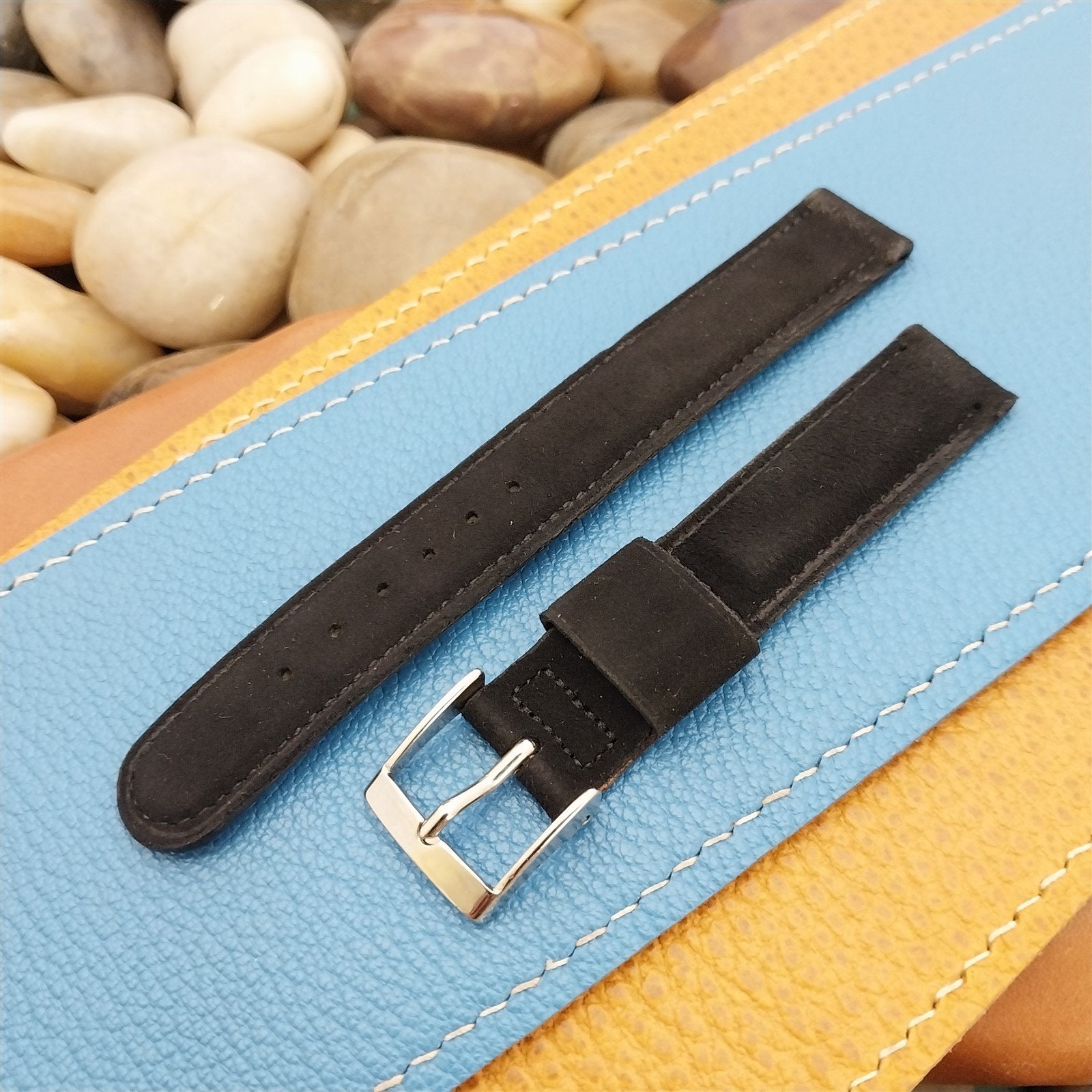 Vintage 5/8" Gemex USA Padded Suede Unused Classic 1950s Watch Strap ...