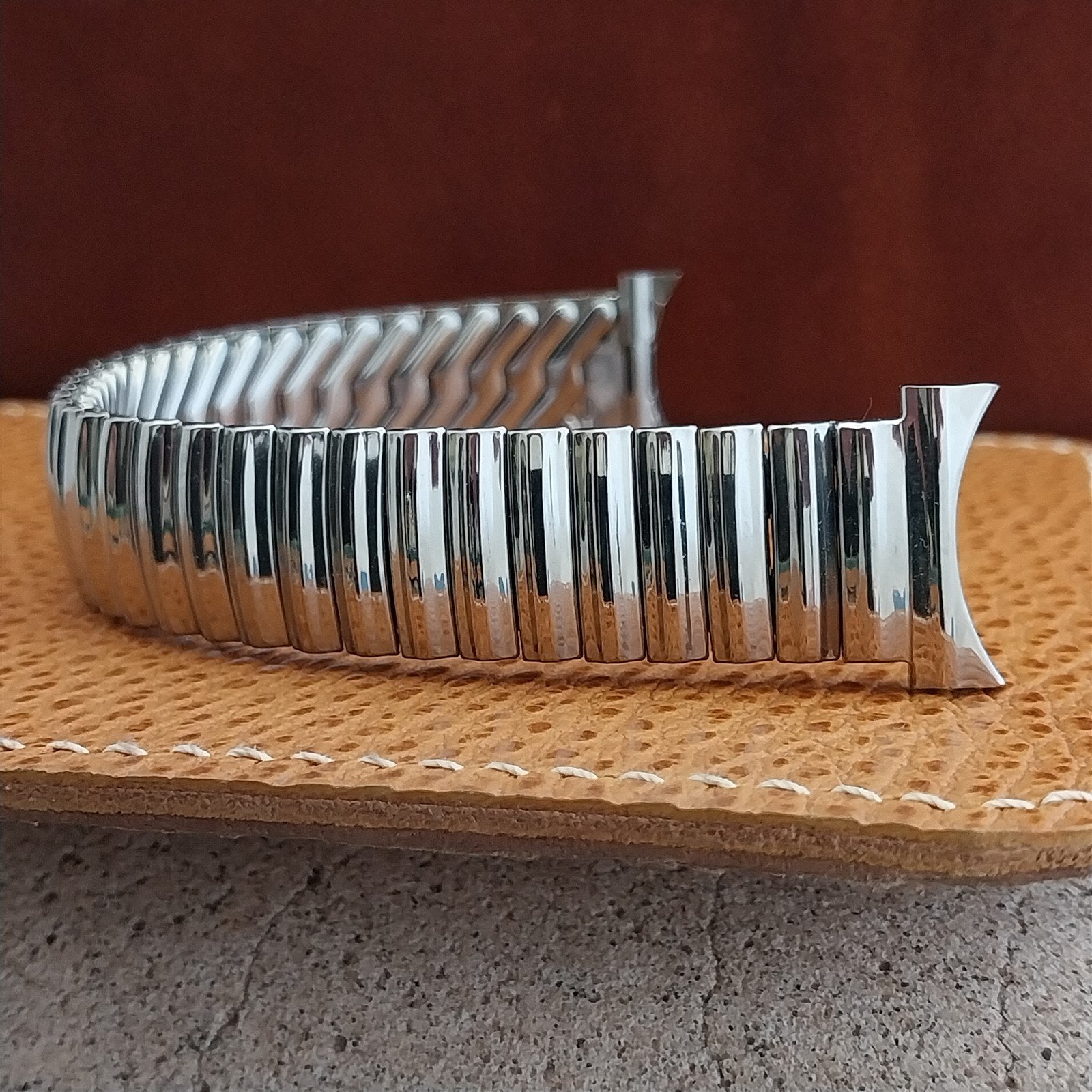 1950s Foster USA Stainless Steel Long Expansion nos Vintage Watch Band ...