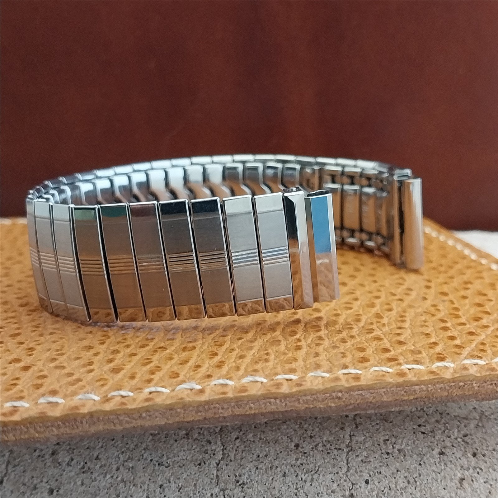 5/8" Gemex Stainless Steel Classic Expansion Unused 1950s Vintage Watc ...